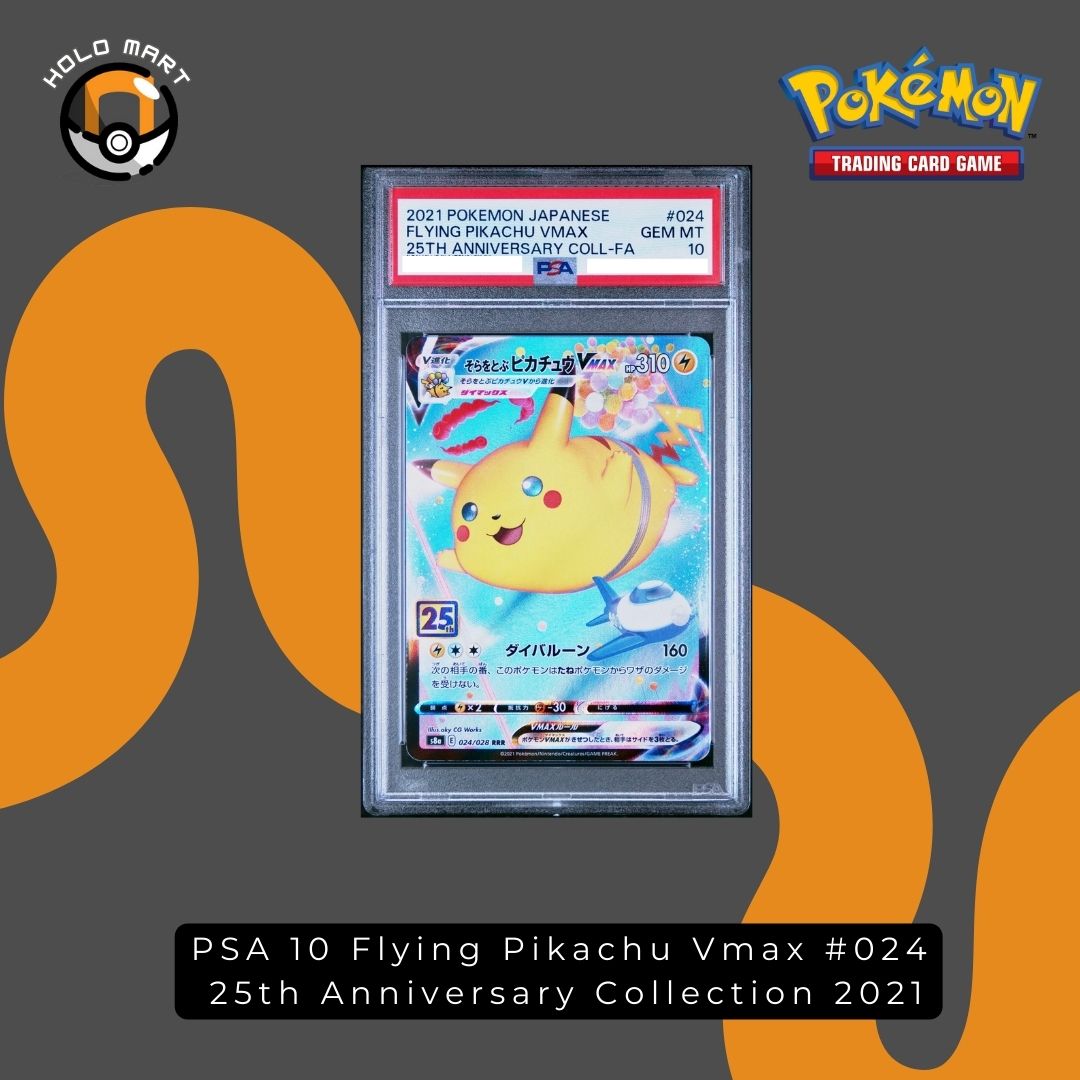 PSA 10 Flying Pikachu Vmax #024 25th Anniversary Collection 2021 – Holo ...