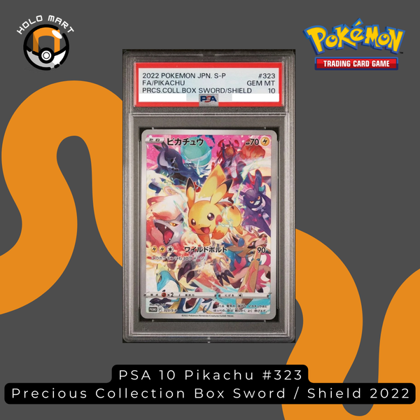 PSA 10 Pikachu #323 Precious Collection Box Sword / Shield 2022 – Holo Mart