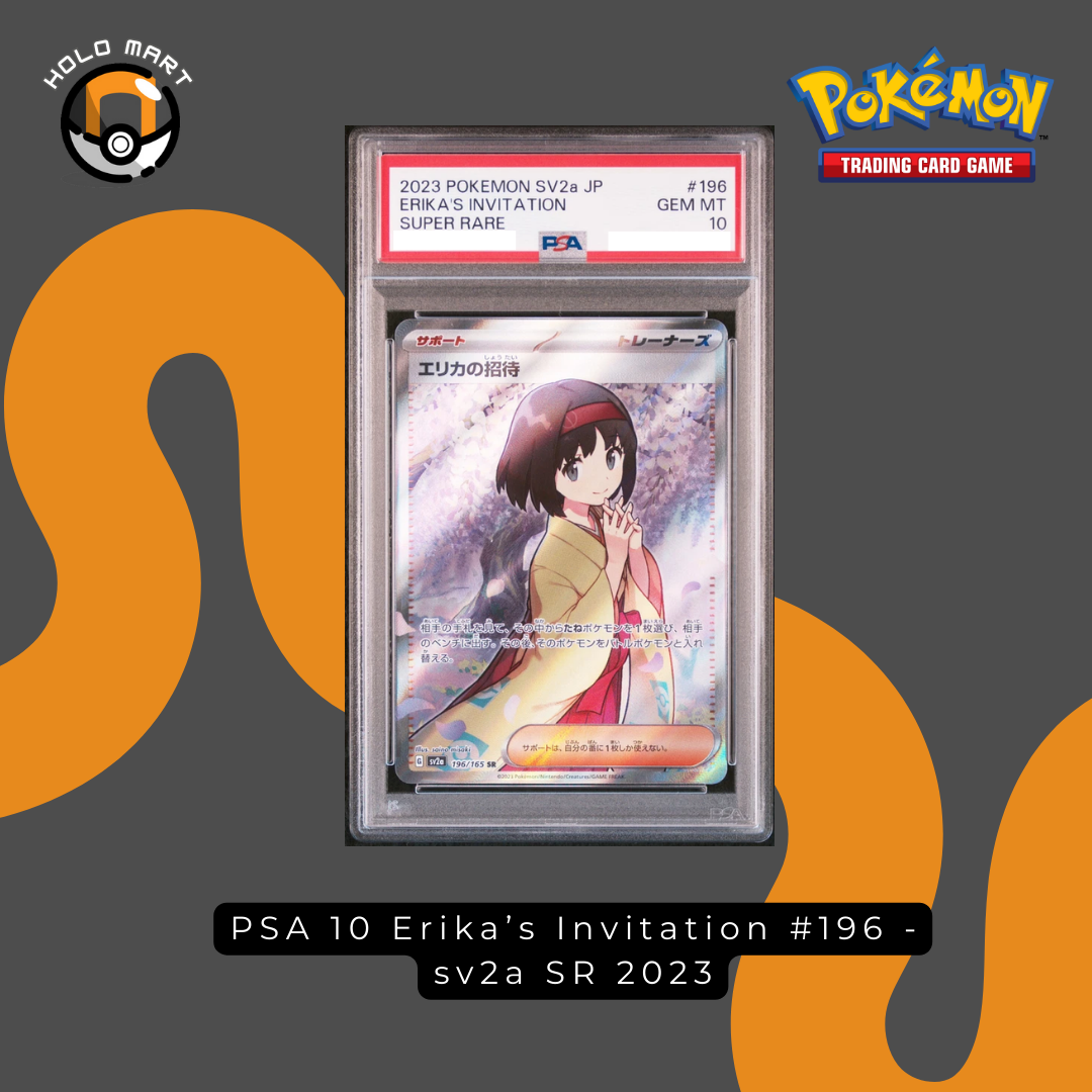 PSA 10 Erika’s Invitation #196 Super Rare 2023 – Holo Mart